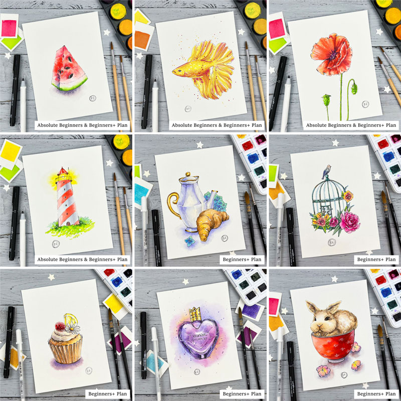 Art tutorials subscription Dream & Draw Art School