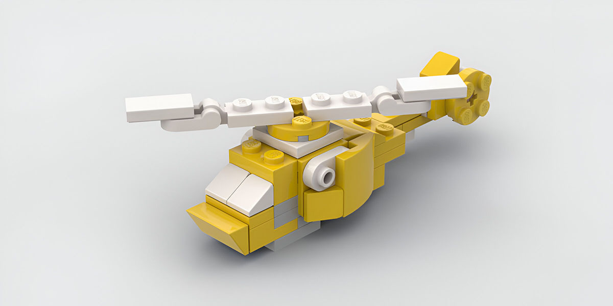 LEGO мини самоделка: Вертолёт