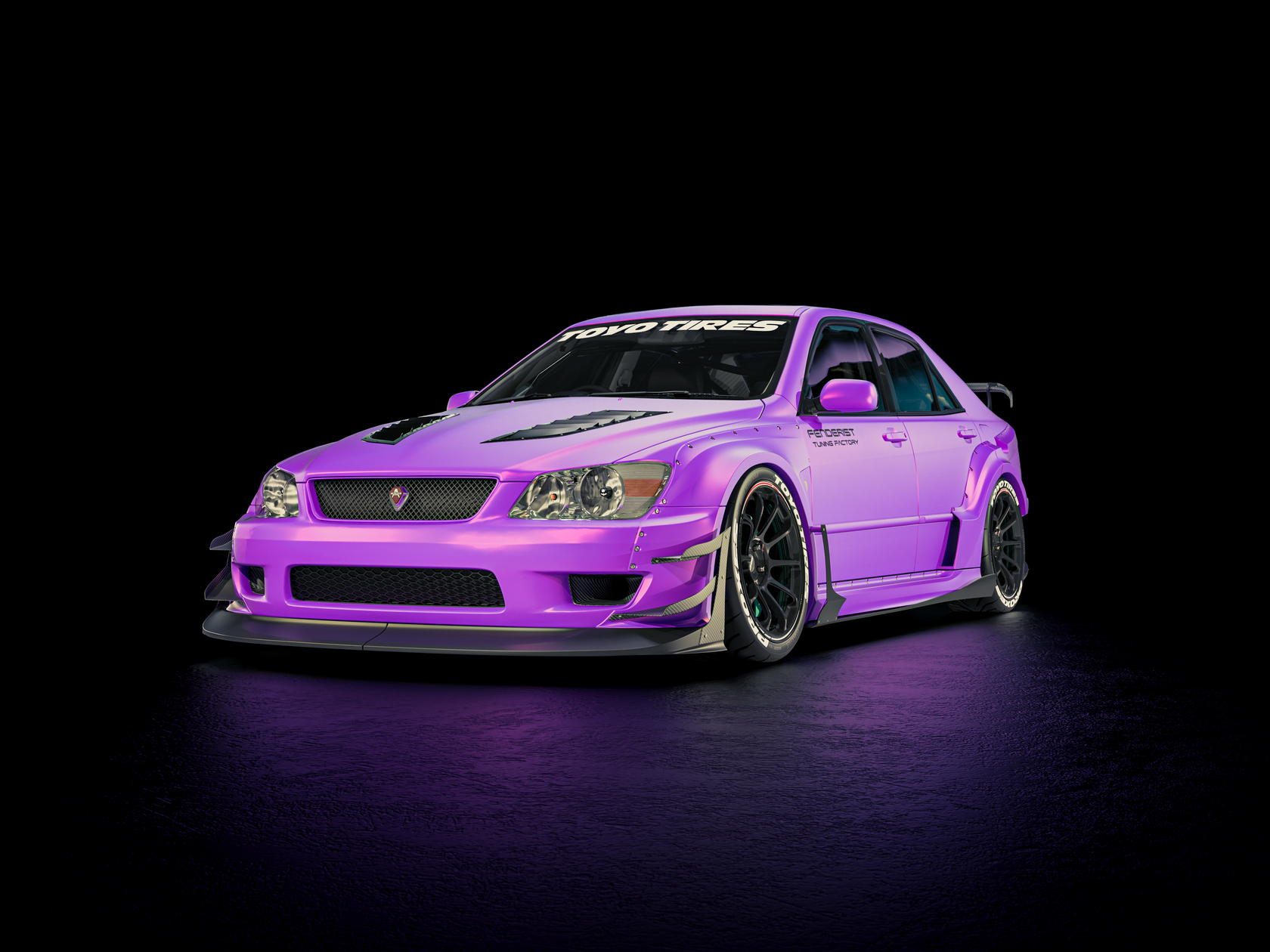 FENDERIST SPEC S GRIP 60mm / WIDE BODY KIT FENDER FLARES SET TOYOTA ...