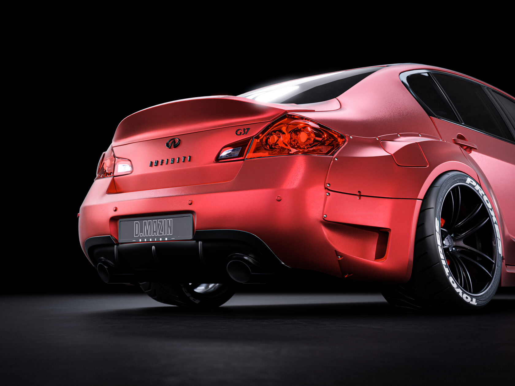 FENDERIST SPEC S Fender Flares Set / WIDE BODY KIT INFINITI G37 ...