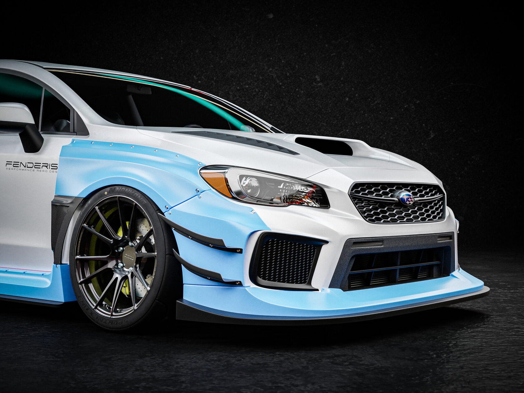 Full FENDERIST SPEC R kit / WIDE BODY KIT Subaru Impreza WRX STI 17+