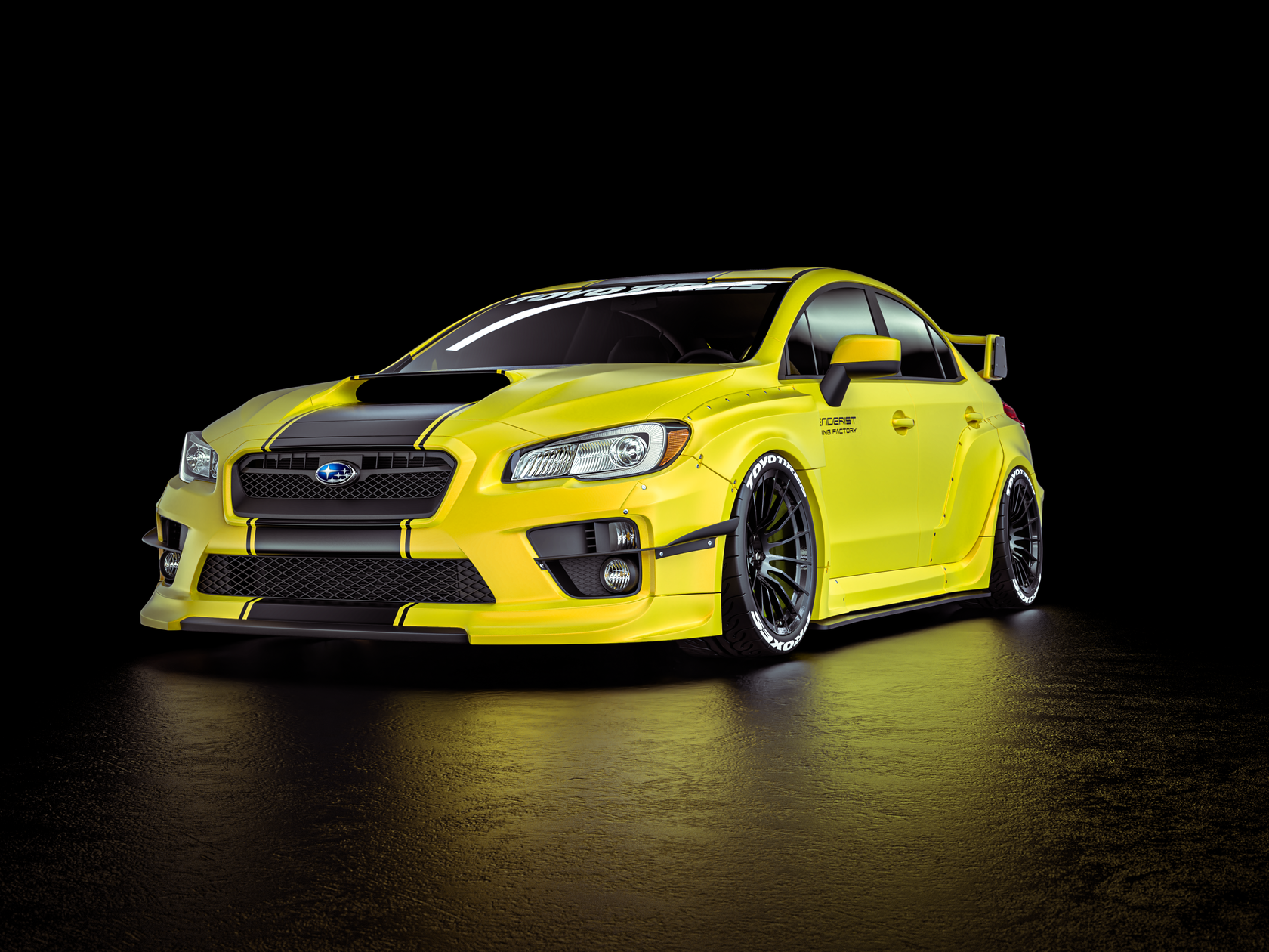 Full URBAN-R ver 2 kit / WIDE BODY KIT Subaru Impreza WRX STI 14-17