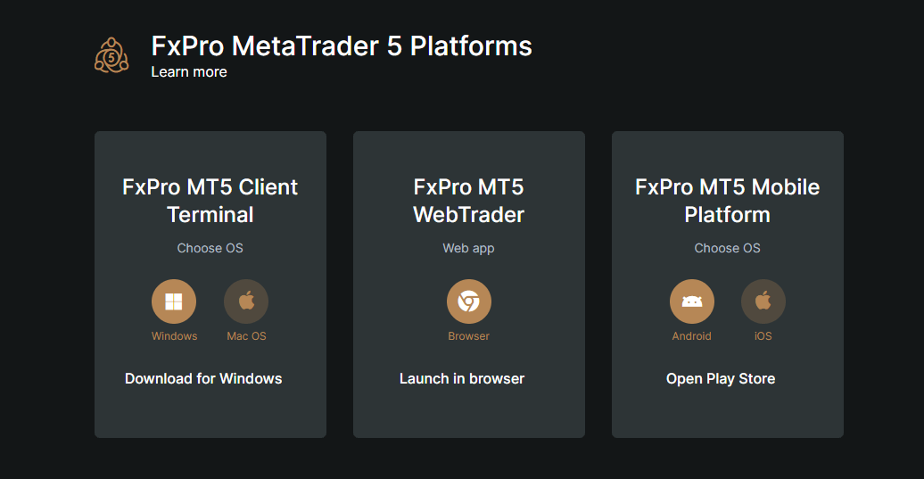 FXPro MT5 Download for PC – MetaTrader 5 Platform & WebTrader