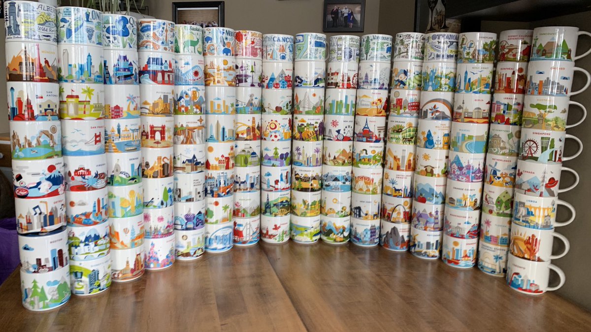 Been there series Starbucks coffee mugs. Across the globe collection