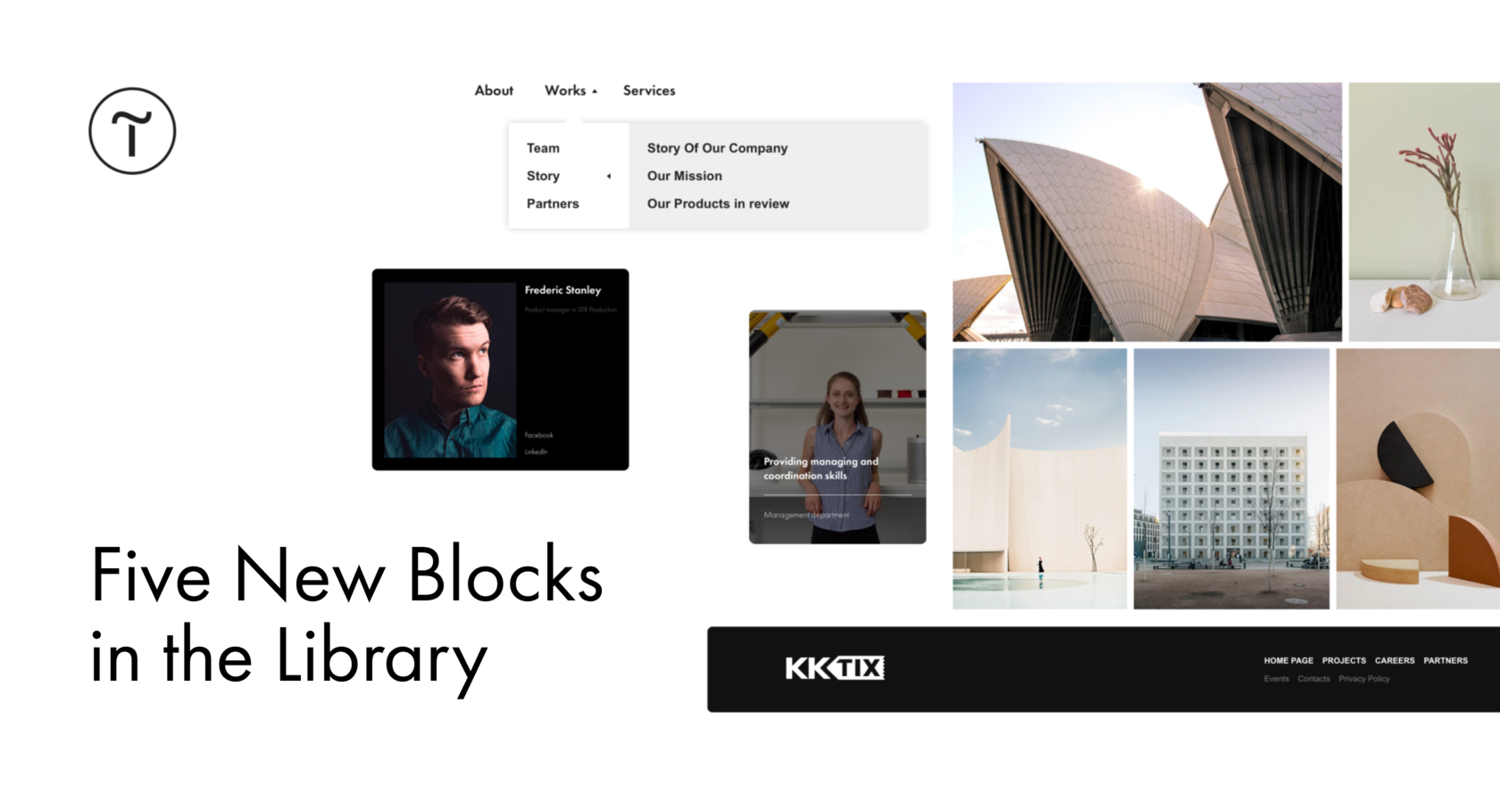 Five New Blocks in the Library