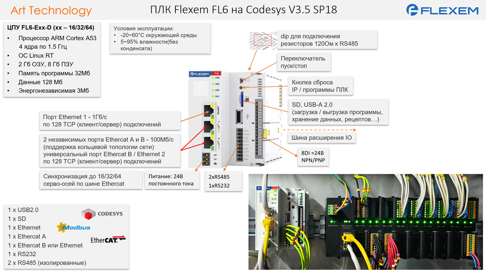 ПЛК Flexem FL6 и FL8. Codesys V3.5