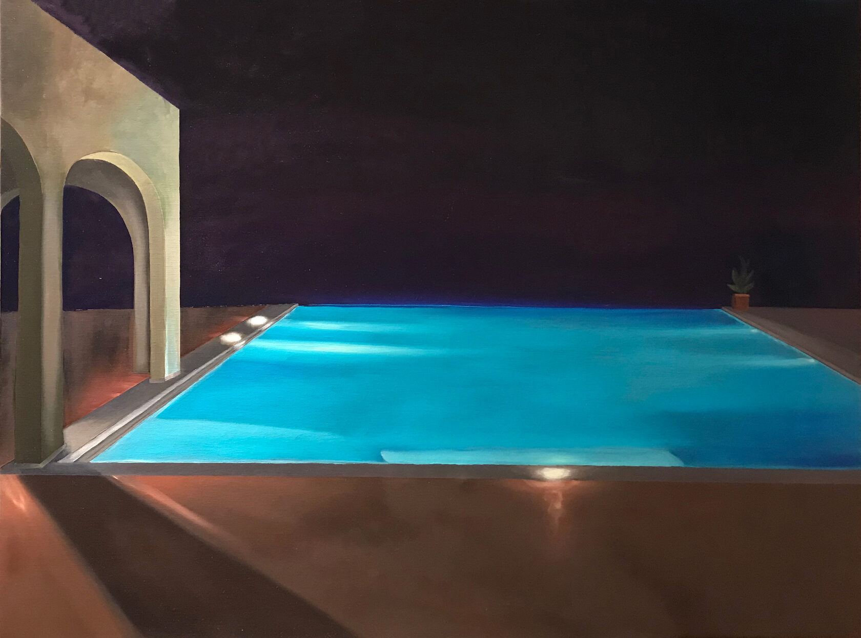 Midnight Swimming Pool