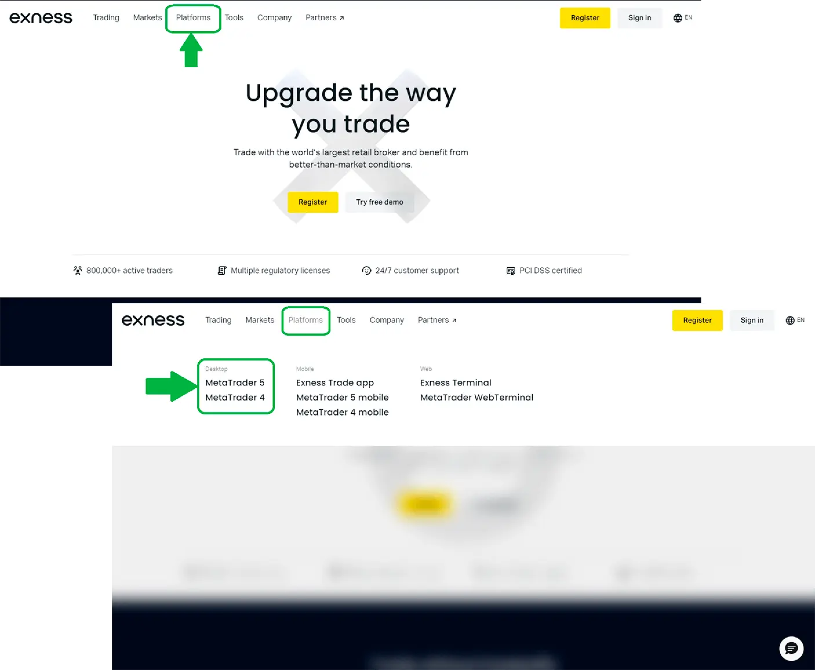 Exness app for PC download and install