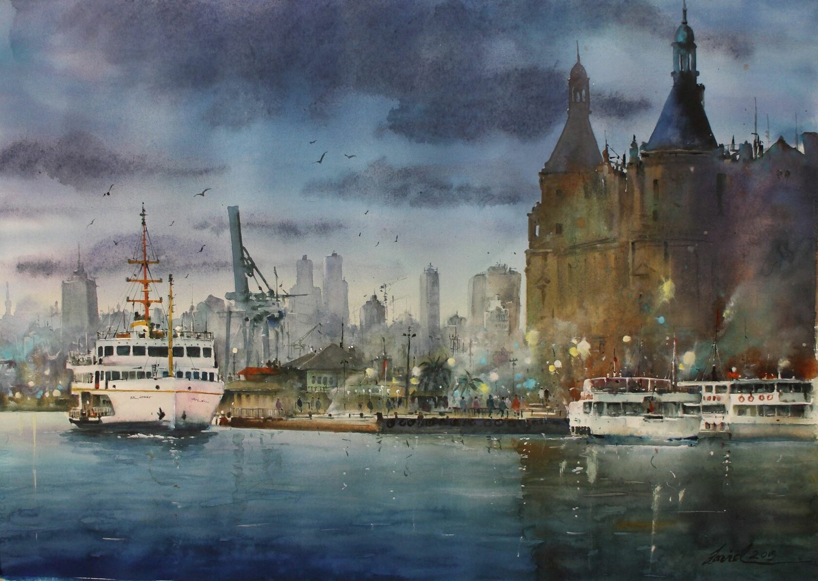 Light and Volume in a Cityscape w