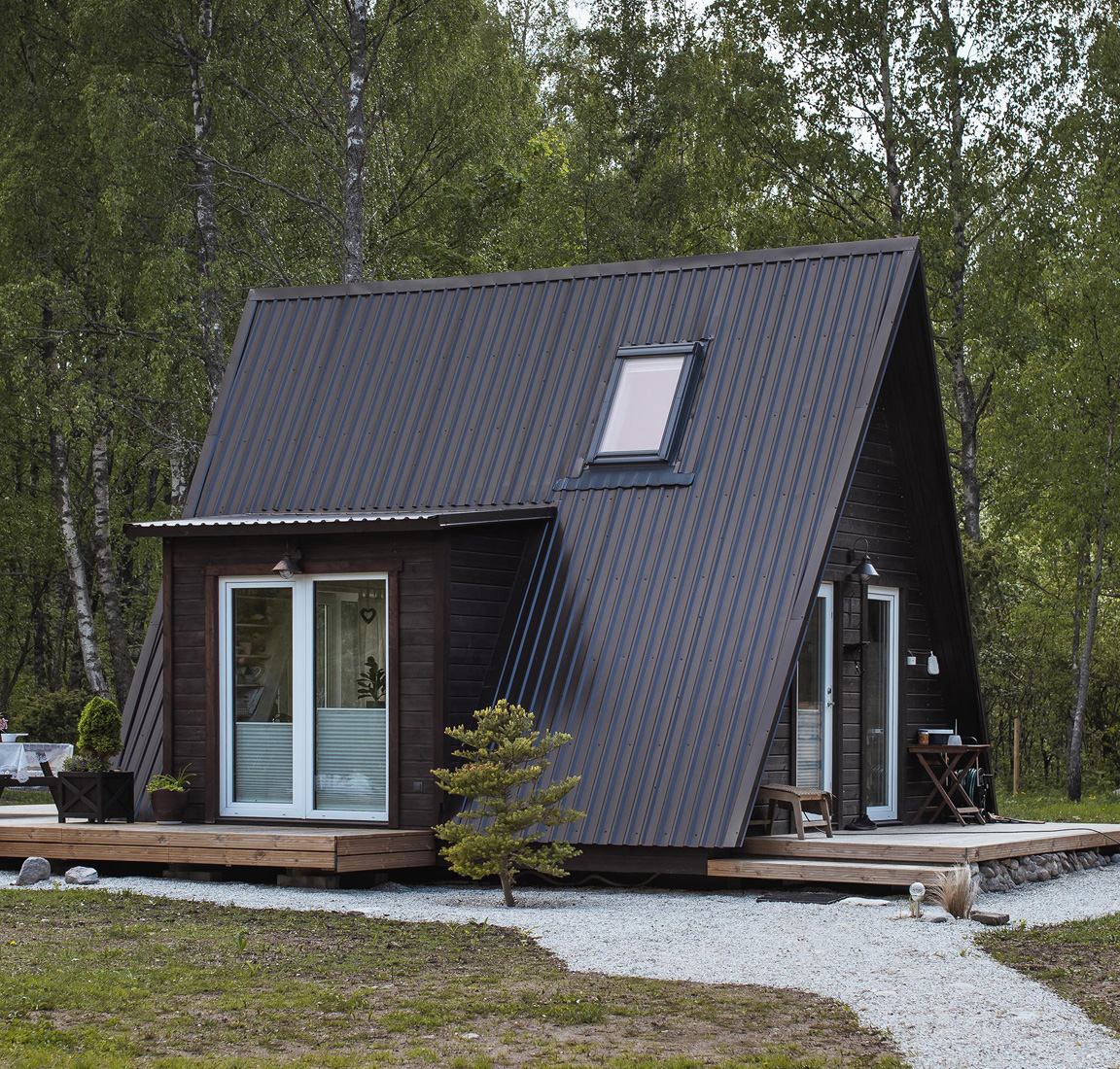 Duo 75 - Menší áčkové rodinné dřevostavby Avrame