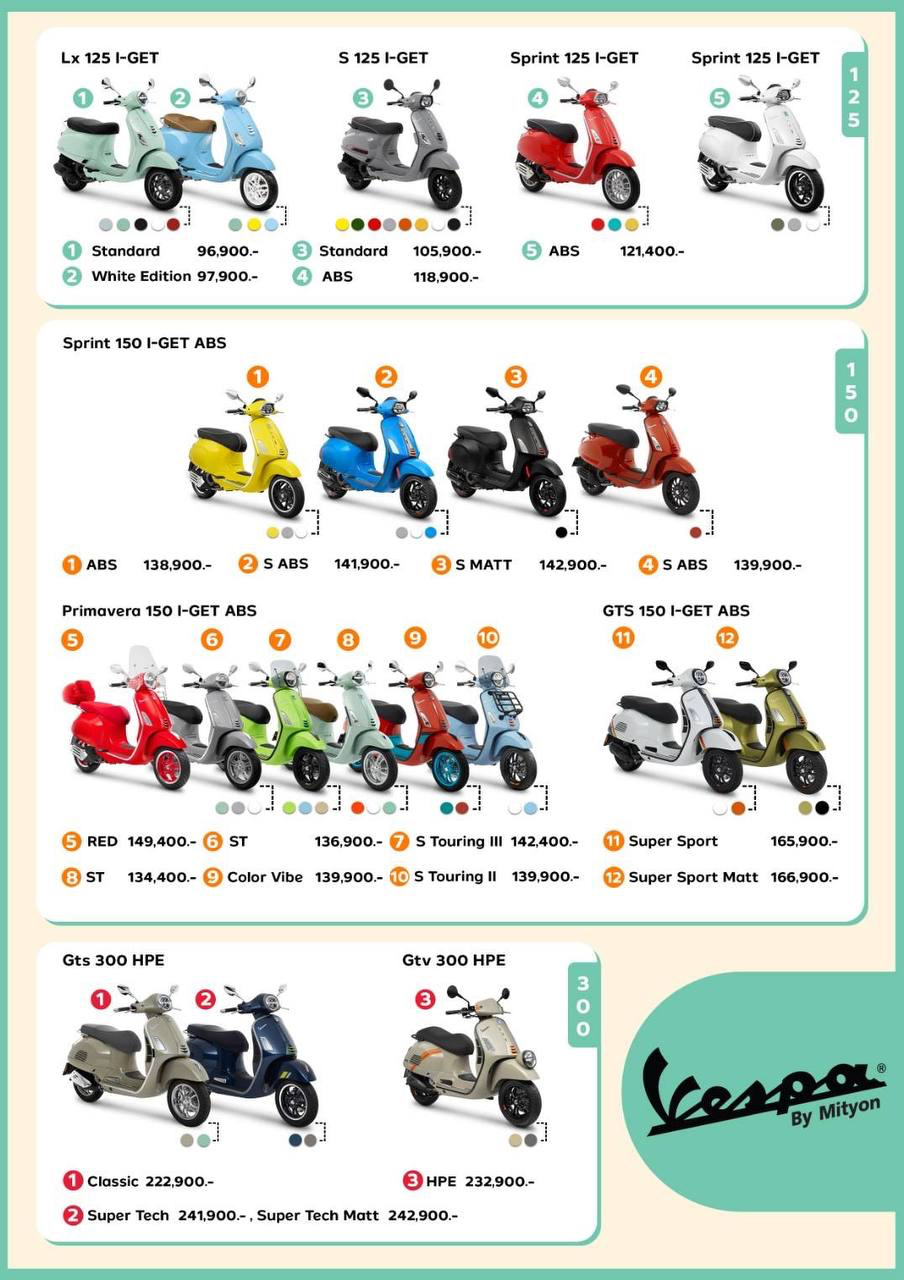 Vespa Original Shop Pattaya | Authentic Scooters & Services