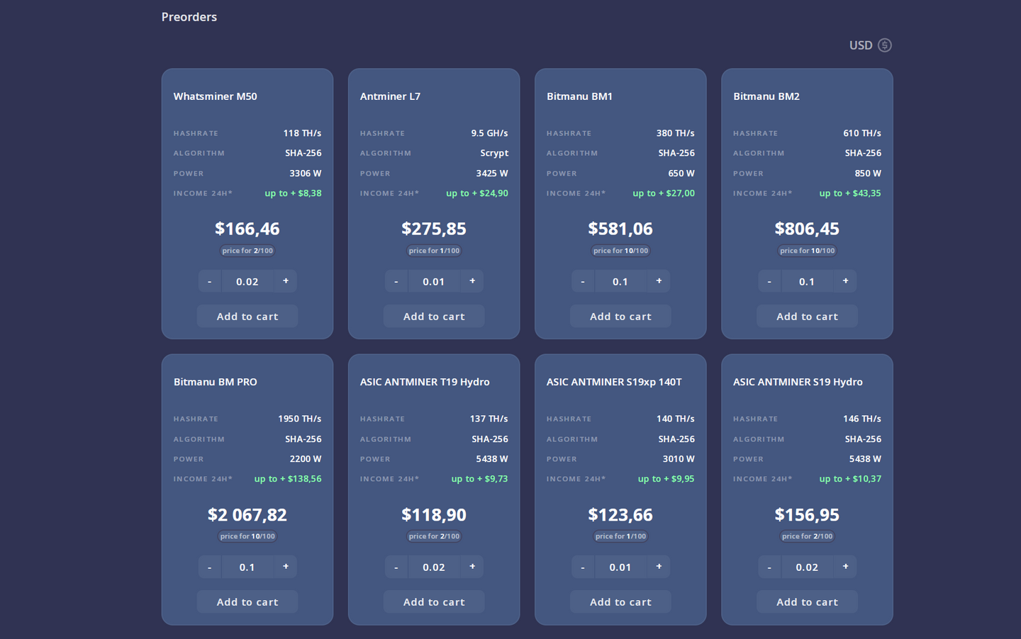 BeMine | Guide: Purchase instructions
