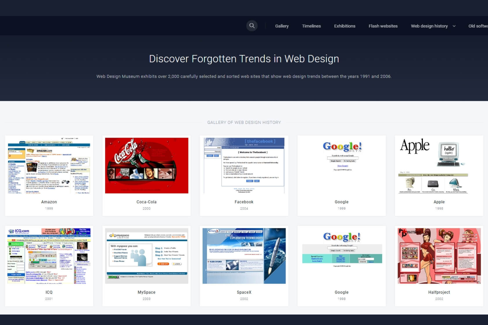 Web Design Museum - Back to the Future