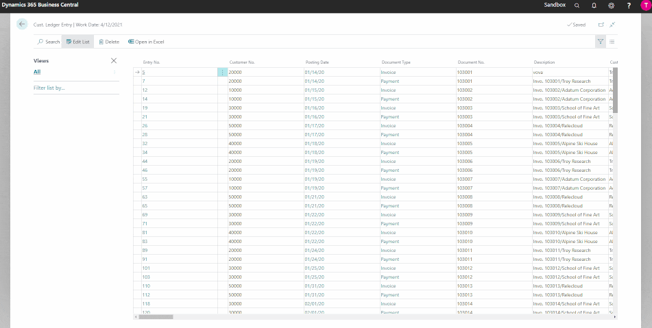 Table Data Editor for Business Central