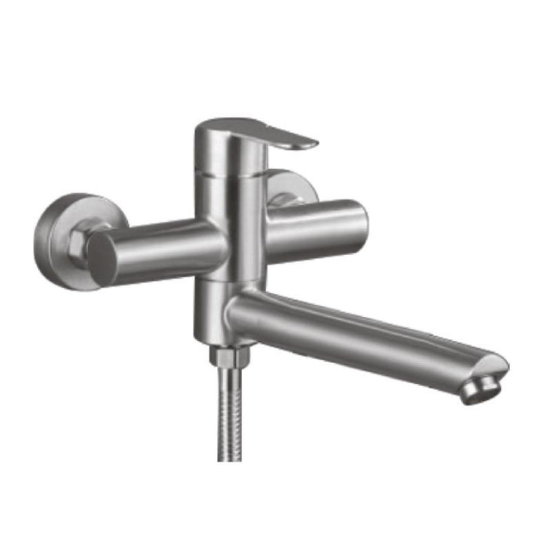 OUTE T40102 Смеситель для ванны с коротким изливом, сатин