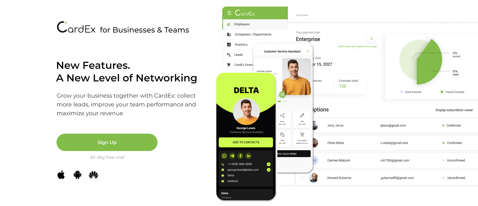 Digital Business Cards for Teams | CardEx