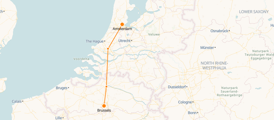 BENELUX TRAINS - Amsterdam to Brussels Train | Timetable & Tickets Cost