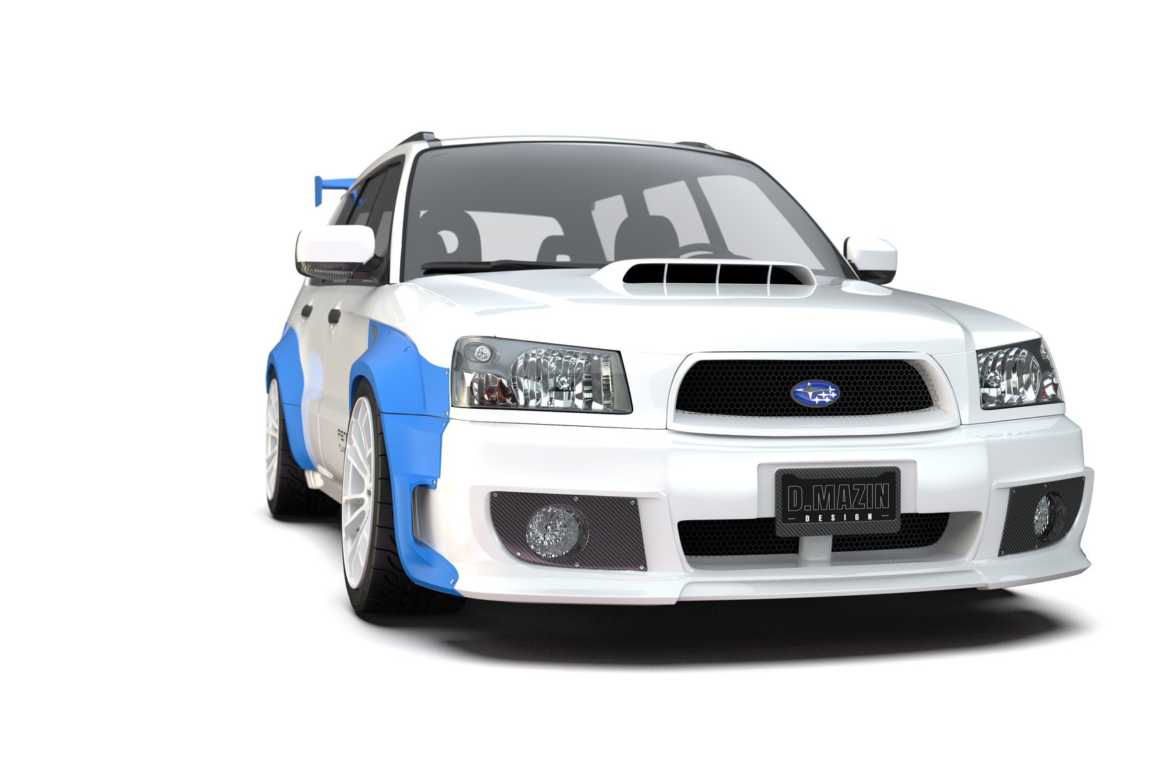 Fender Flares Set / Wide Body Kit SUBARU FORESTER Cross Sport vs stock ...