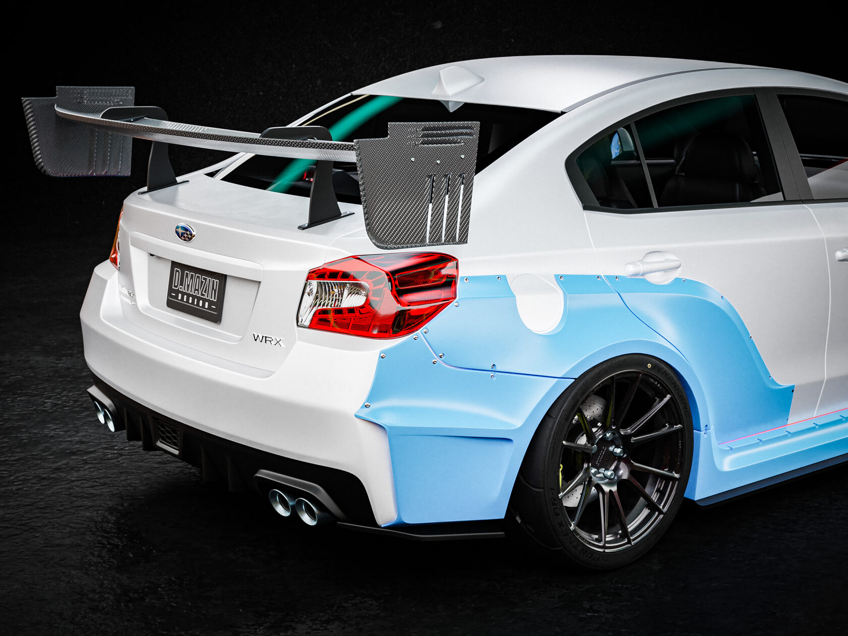 Full FENDERIST SPEC R kit / WIDE BODY KIT Subaru Impreza WRX STI 17+