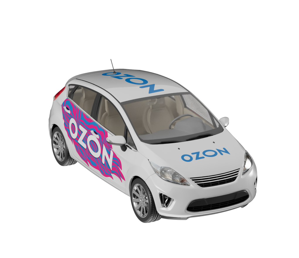 Брендирование автомобилей Ozon — яркий дизайн и бесплатная оклейка