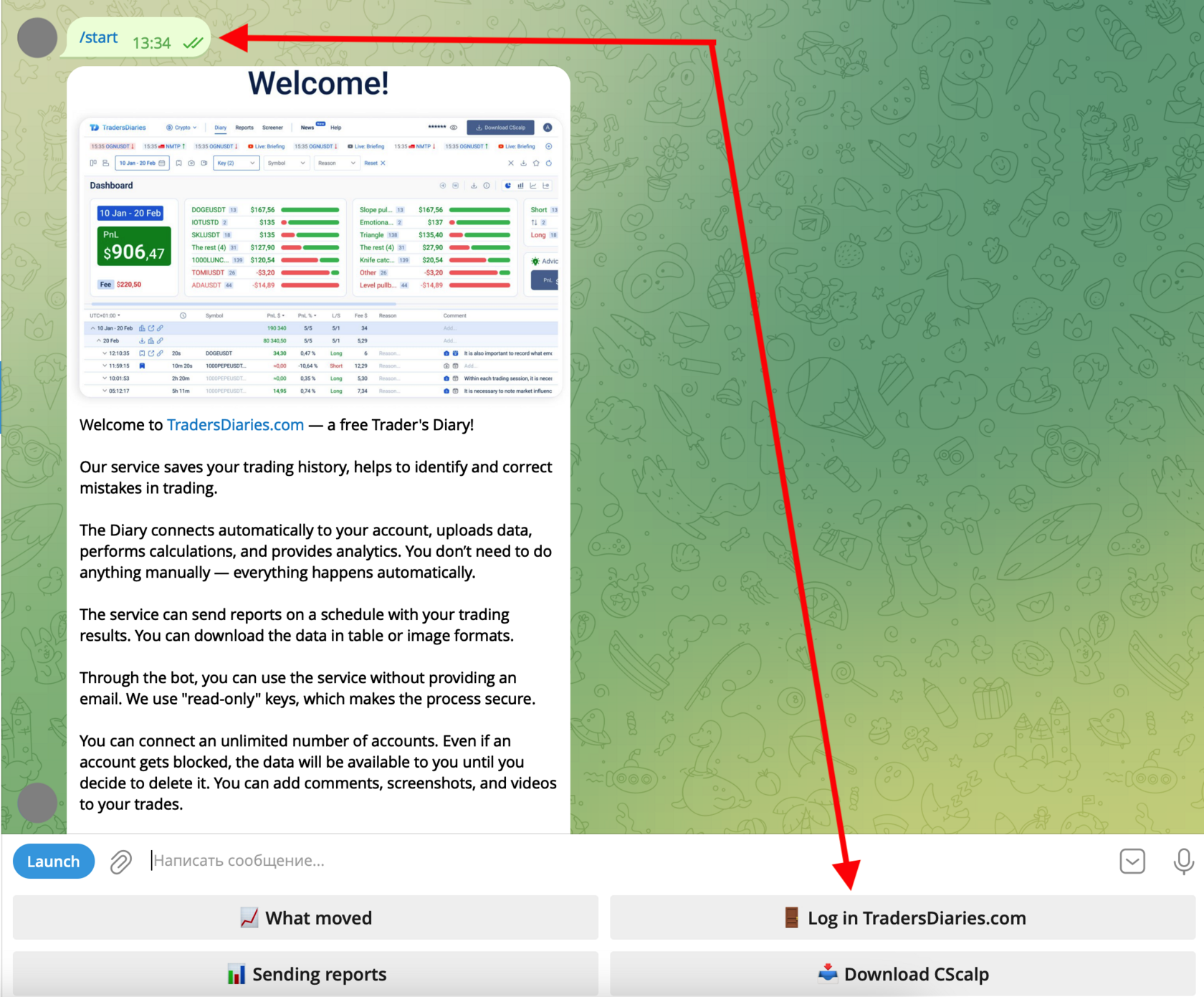 How to Login in to Traders Diary