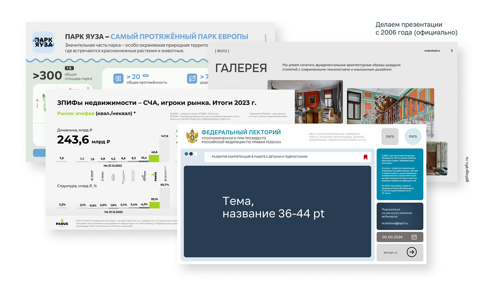 Разработка шаблона презентации