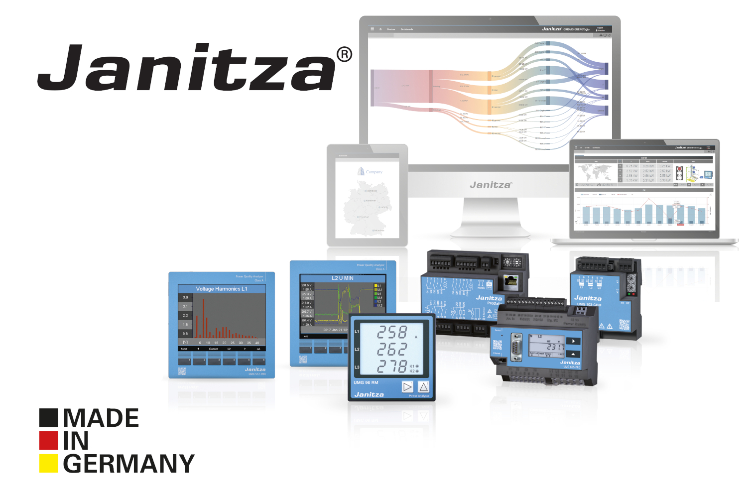 Janitza Electronics - анализаторы электросети