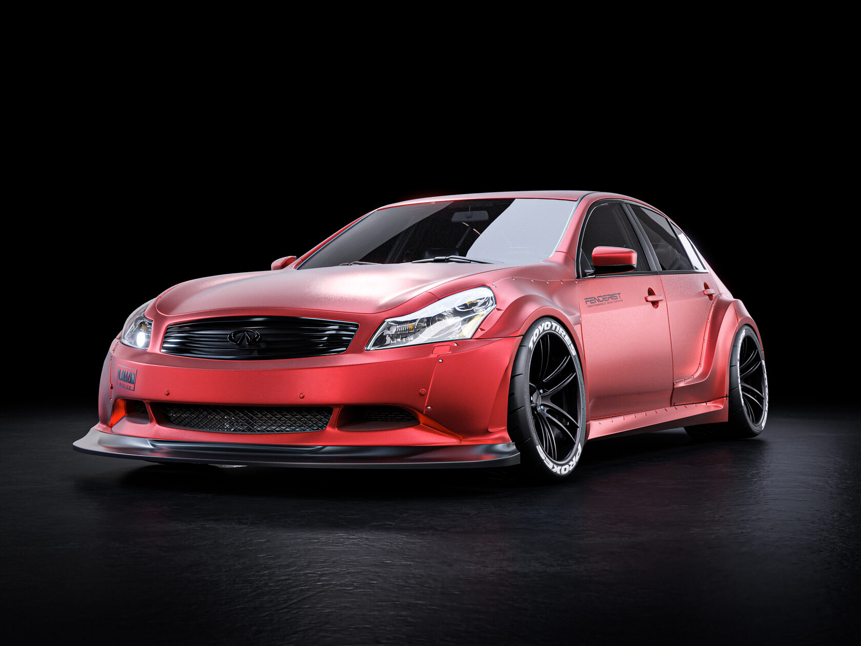 FENDERIST SPEC S Full Set / WIDE BODY KIT INFINITI G37 / NISSAN SKYLINE ...