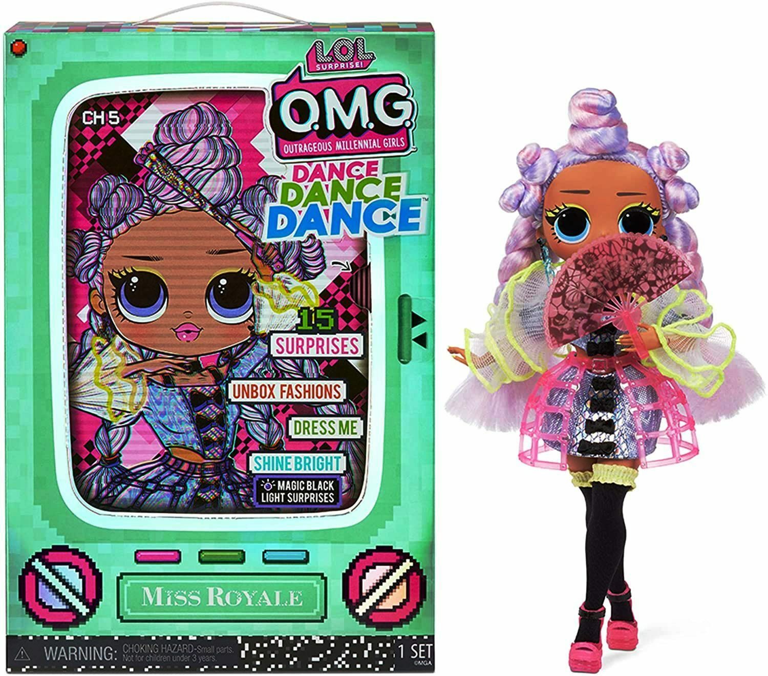 Кукла L.O.L. Surprise! O.M.G. Dance Dance Dance Miss Royale с 15 сюрпризами