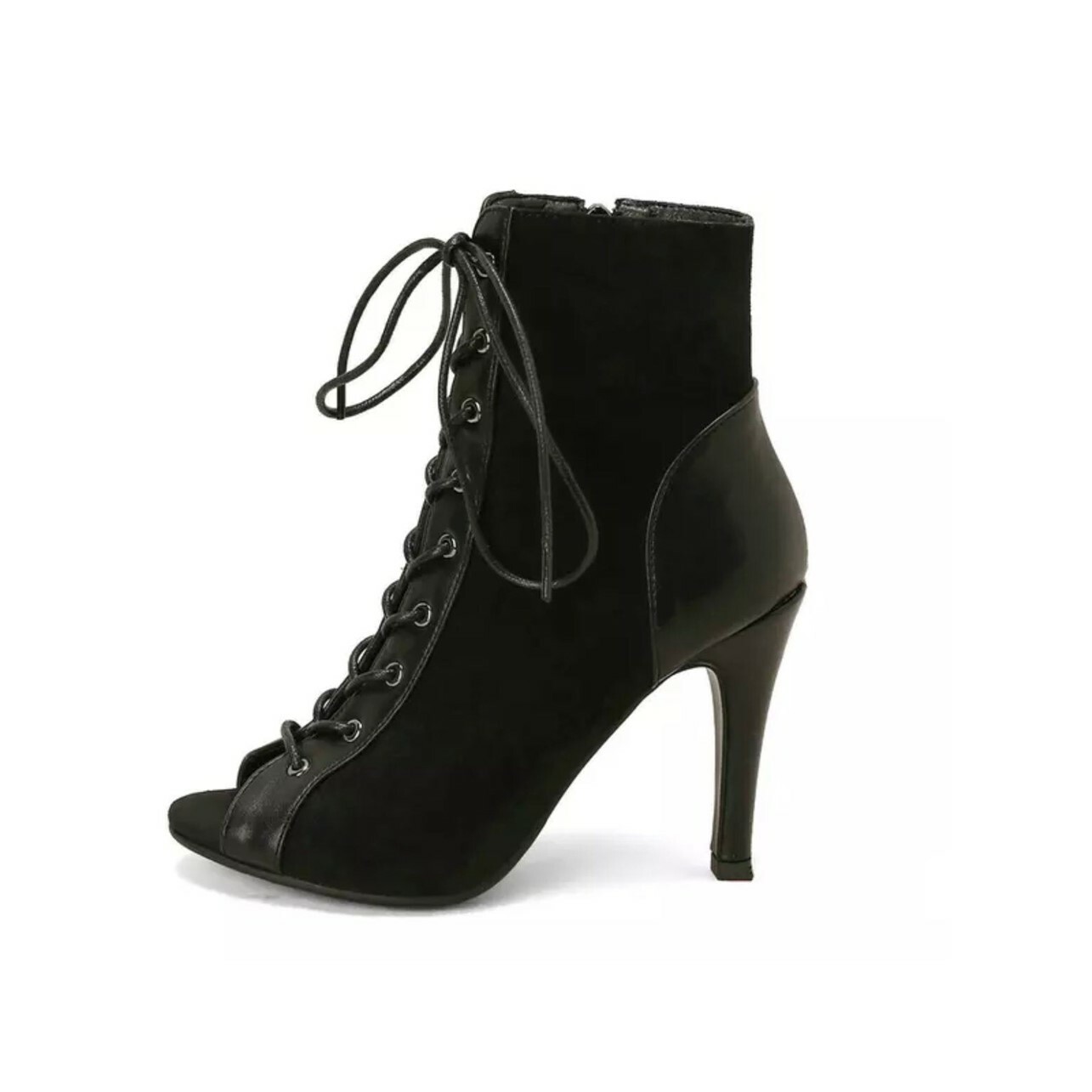 Ботильоны - хилсы для танцев High Heels замшевые, с кожаными вставками ...