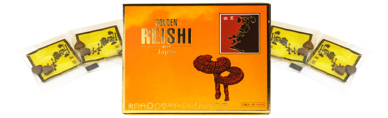 Golden Reshi – Extract from reishi mushrooms. From Japan