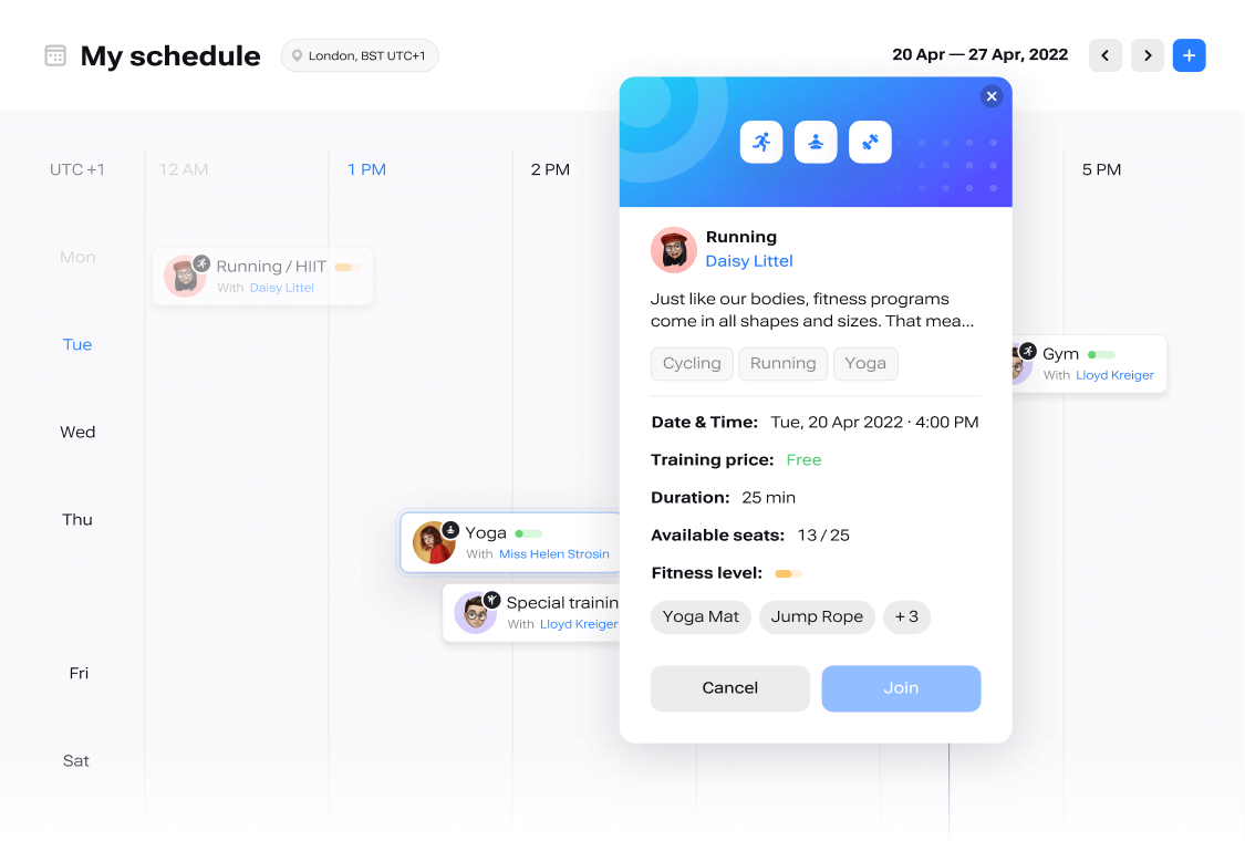 Perspire - Online Fitness Streaming Software Platform