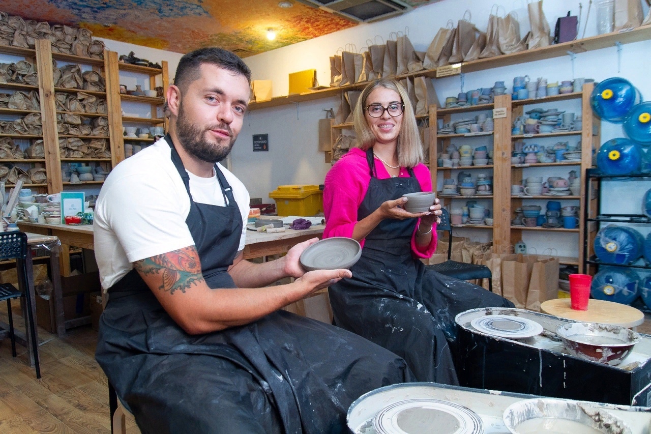 Date night pottery class for couples in Brooklyn