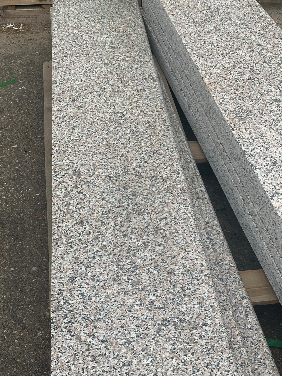 Гранитные ступени G361 Чайна Роса Бета 1200х320х20мм полированные ...