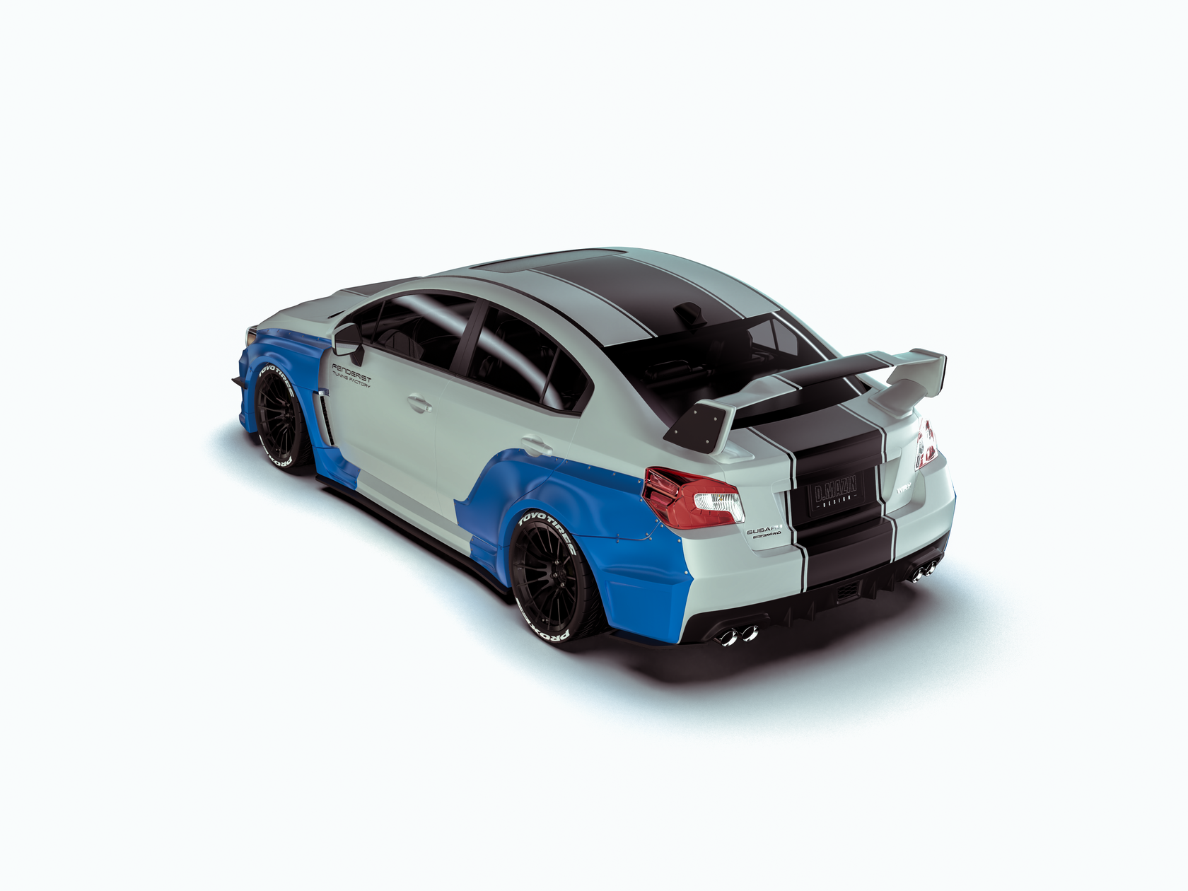 Full URBAN-R ver 2 kit / WIDE BODY KIT Subaru Impreza WRX STI 14-17