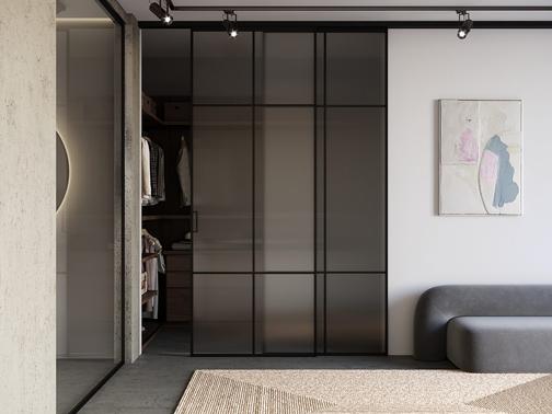 Стеклянные раздвижные межкомнатные перегородки - Forma Glass