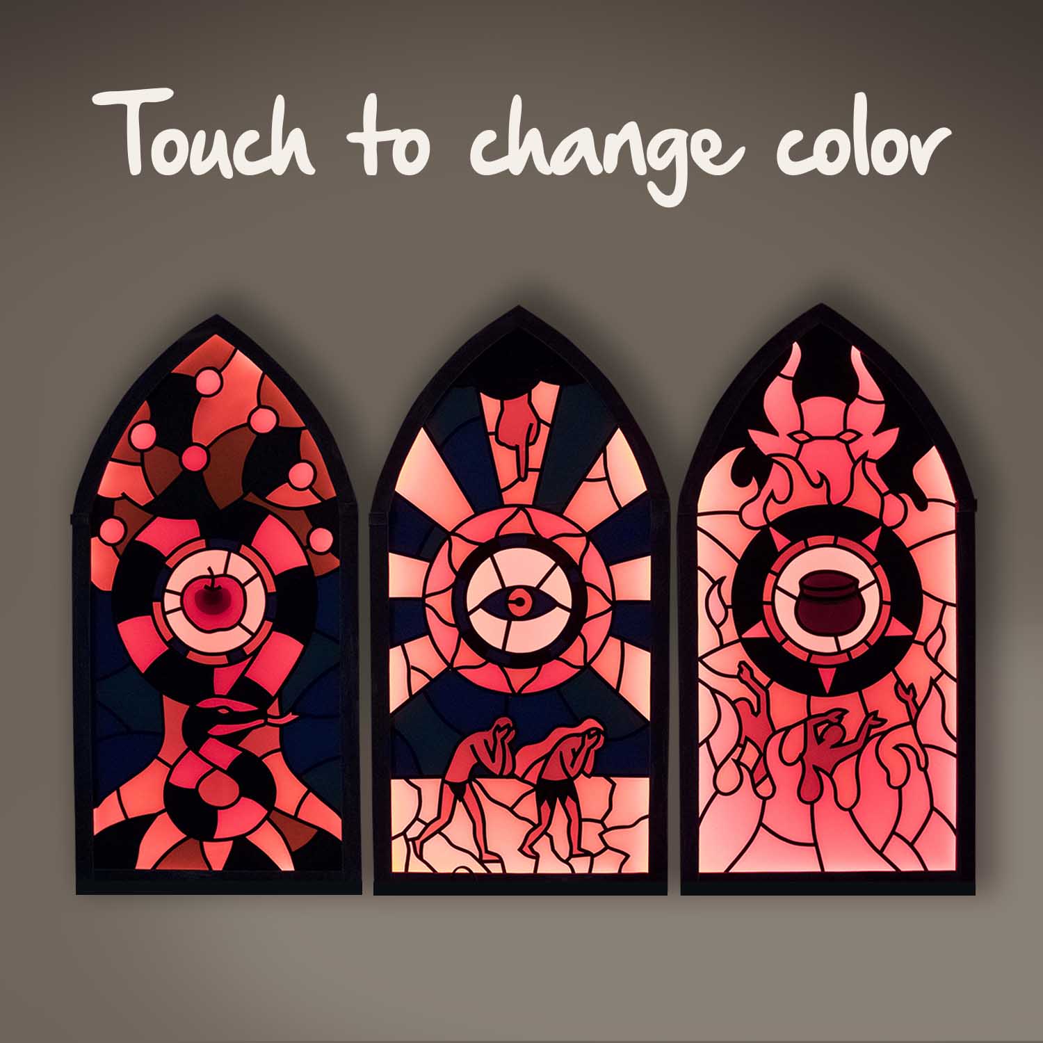 Stained Glass Triptych prop for escape room. Escape room props| A+ ...