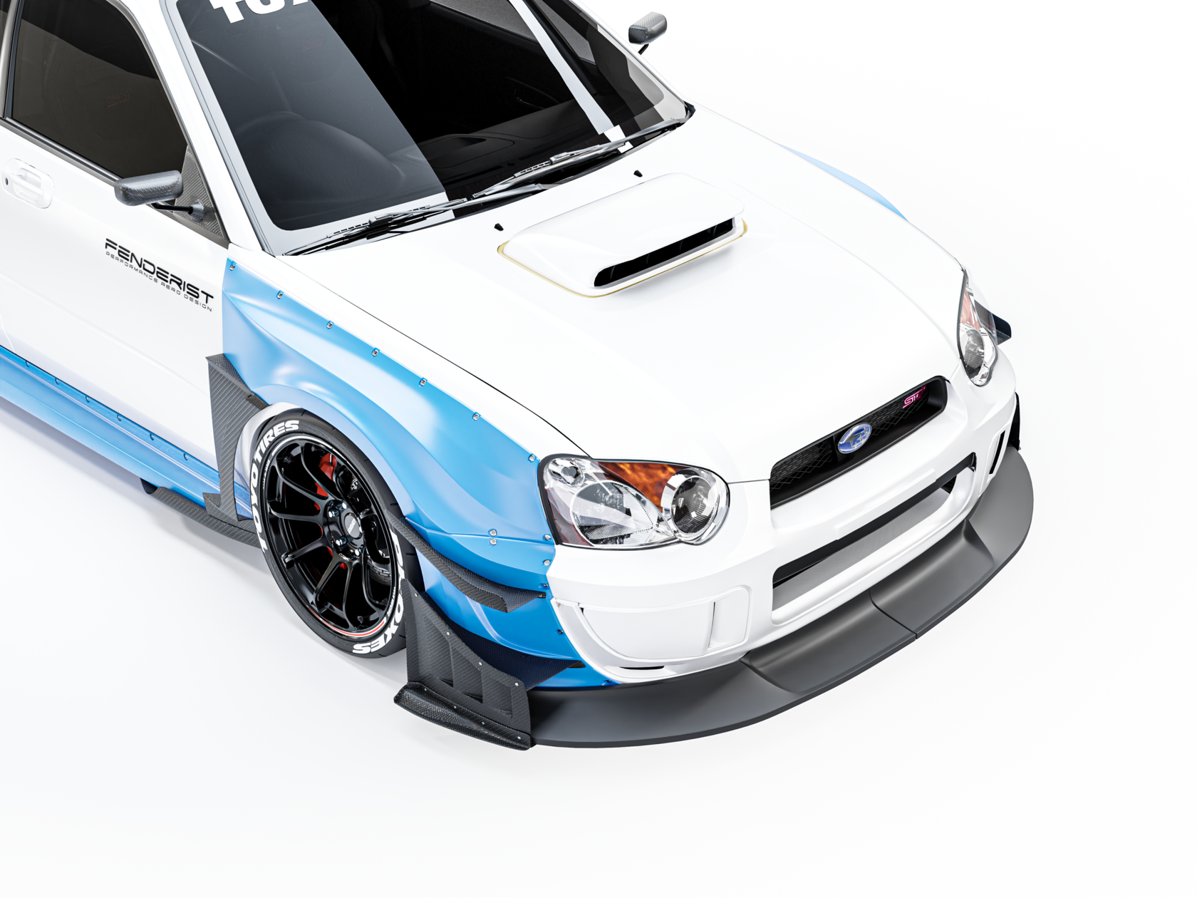 FENDERIST SPEC R Full Set ver 2.0 / WIDE BODY KIT SUBARU IMPREZA WRX (GDA) / WRX STI (GDB) 03-05