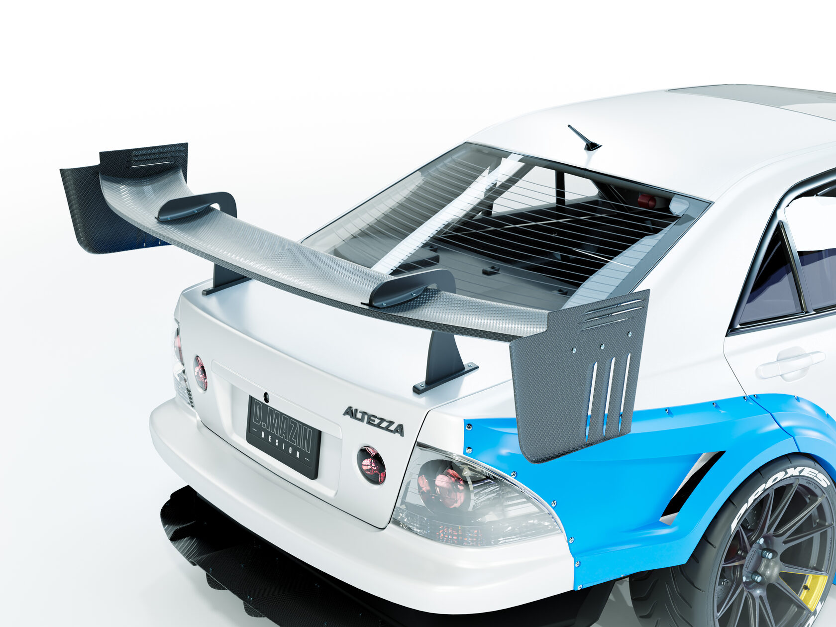 Full FENDERIST SPEC R DRIFT kit / WIDE BODY KIT TOYOTA ALTEZZA / LEXUS ...