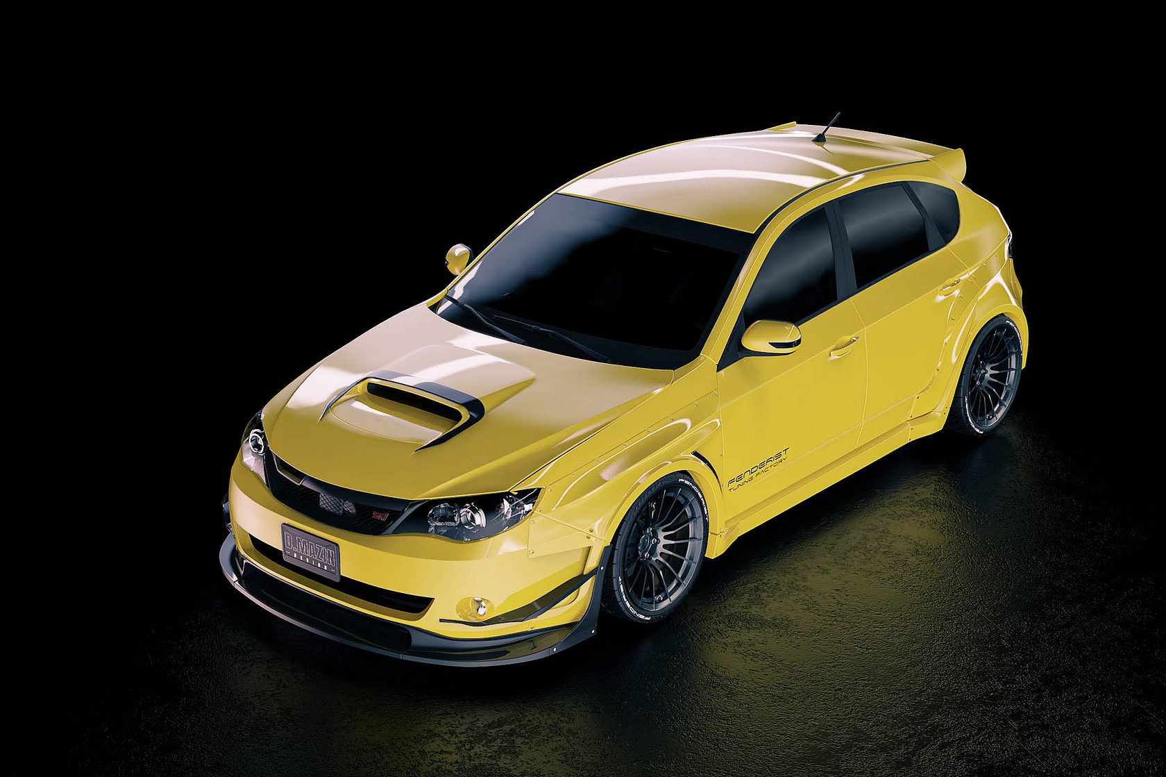 FENDERIST SPEC S BUMPER CANNARDS SUBARU IMPREZA GH 07-12