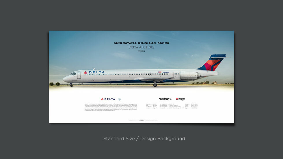 Delta Air Lines McDonnell Douglas MD‑90 N930DN | Aviaposter
