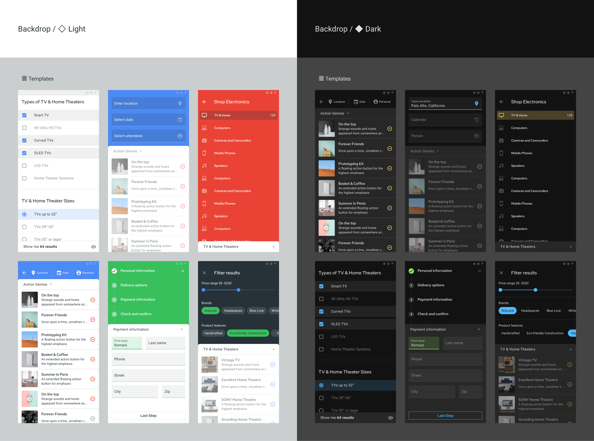 Figma Material Design System UI kit