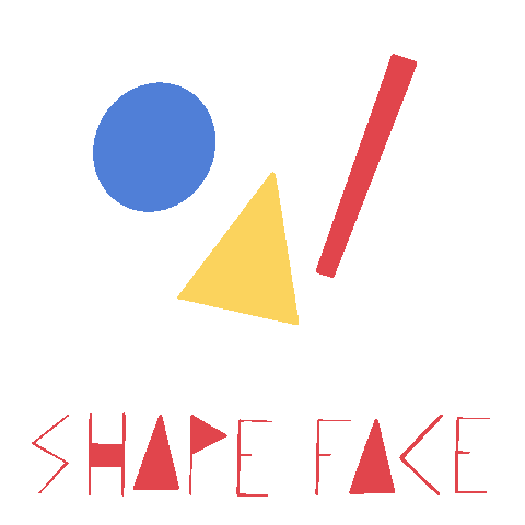 Shape face - drawing and making creative activity for kids