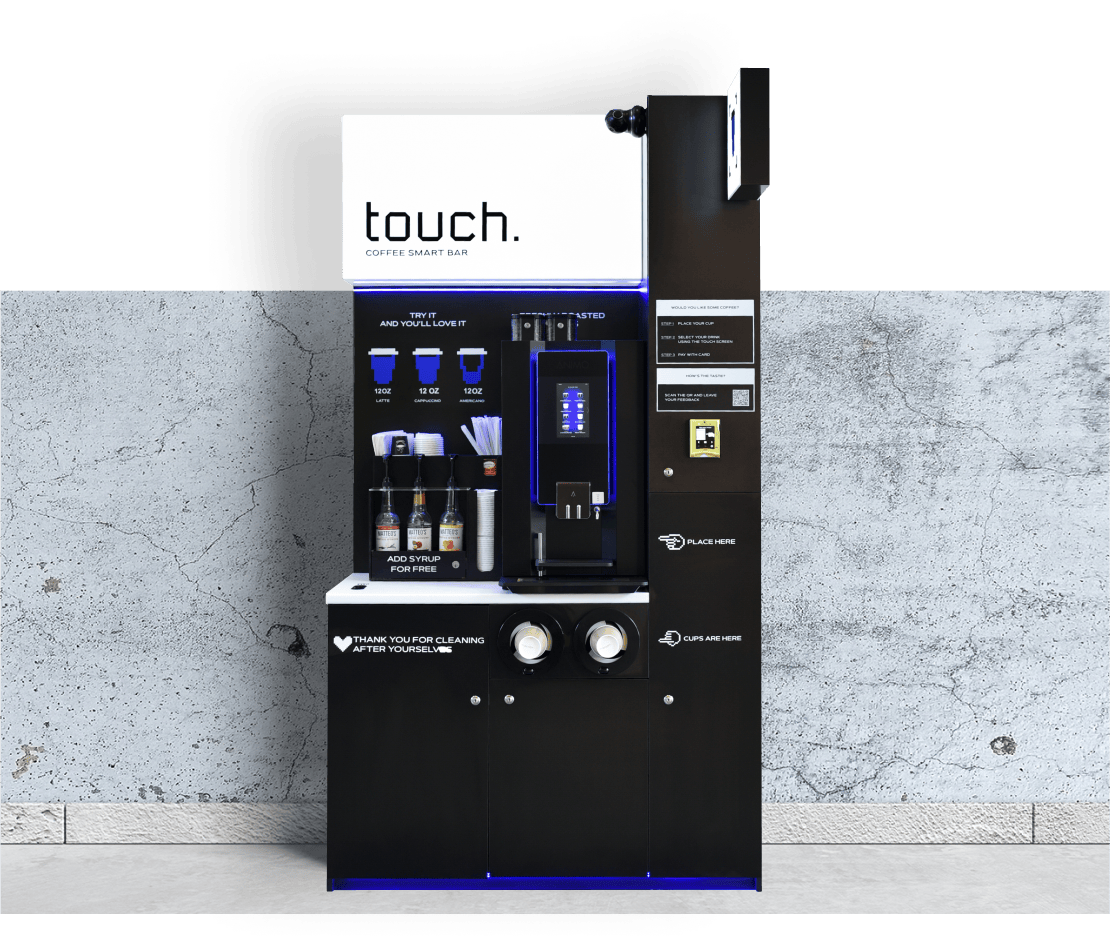 "Touch Coffee" fully automated self-service coffee bar