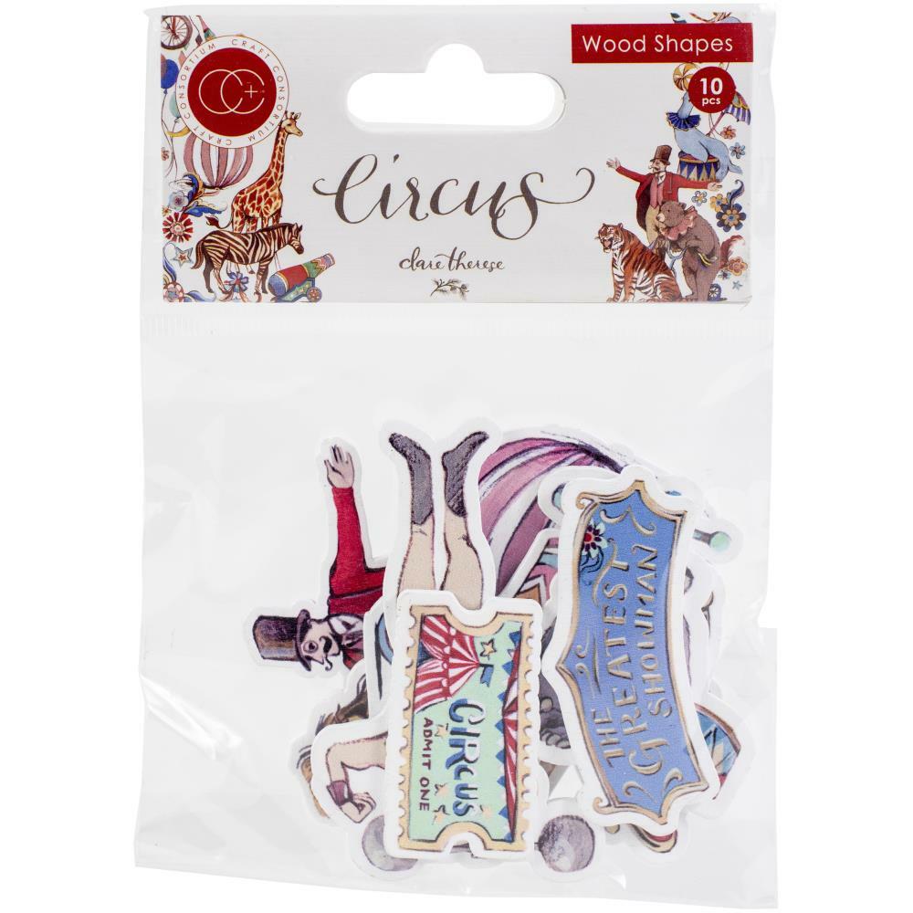 Набор деревянных высечек Circus Craft Consortium Laser-Cut Wooden ...