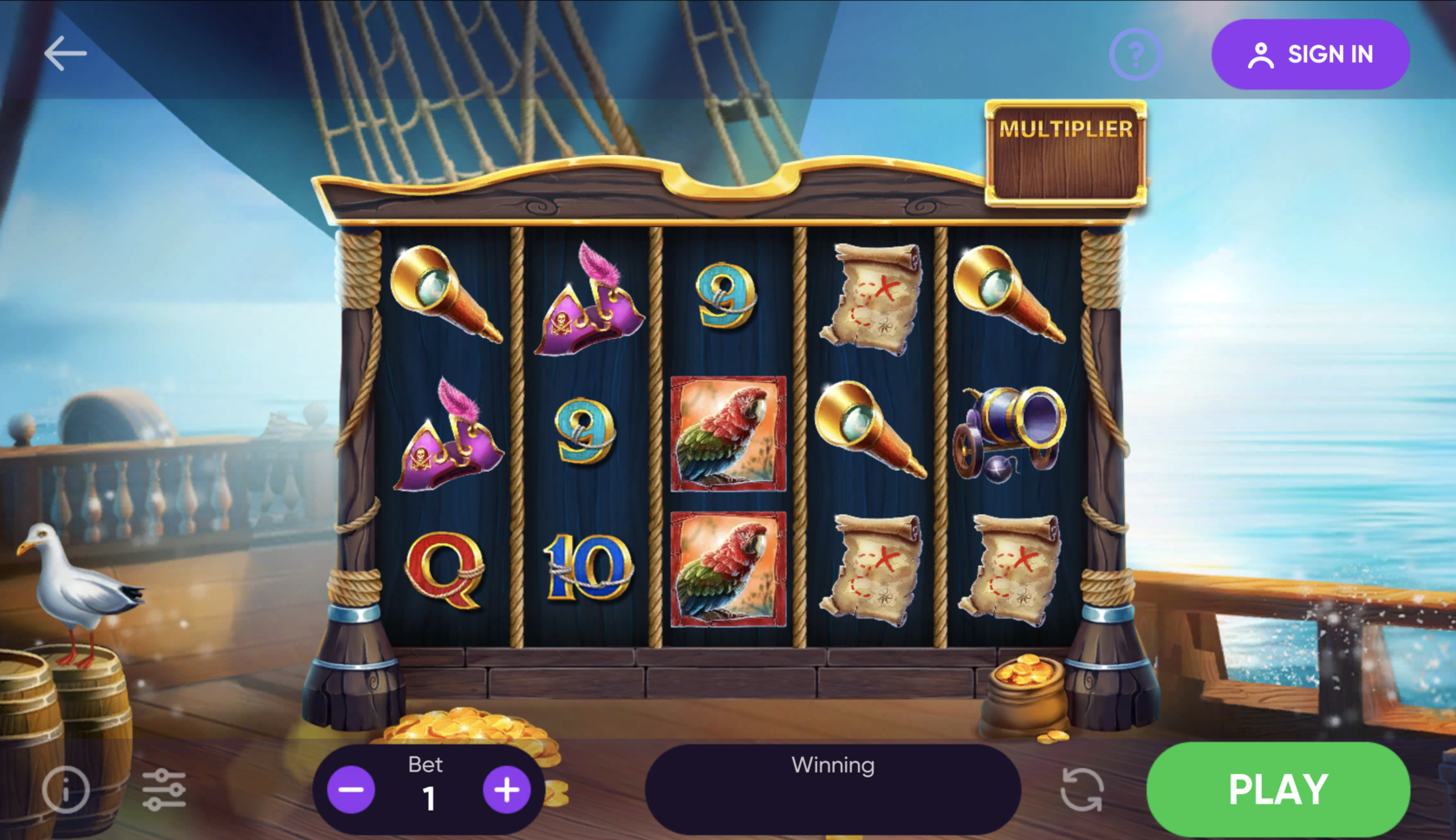 Lotterium, the Sea Treasure slot
