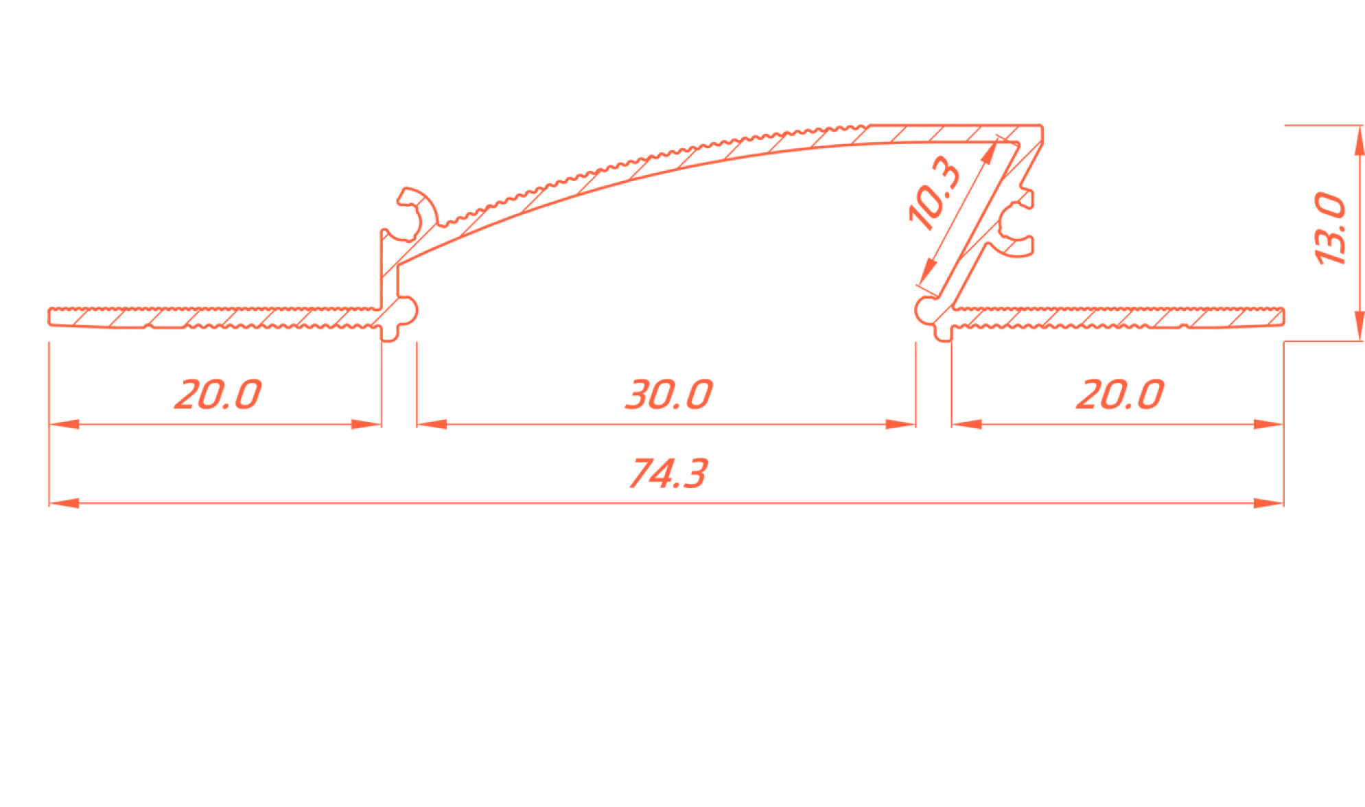 Профиль Flexy GIPS LINE 30