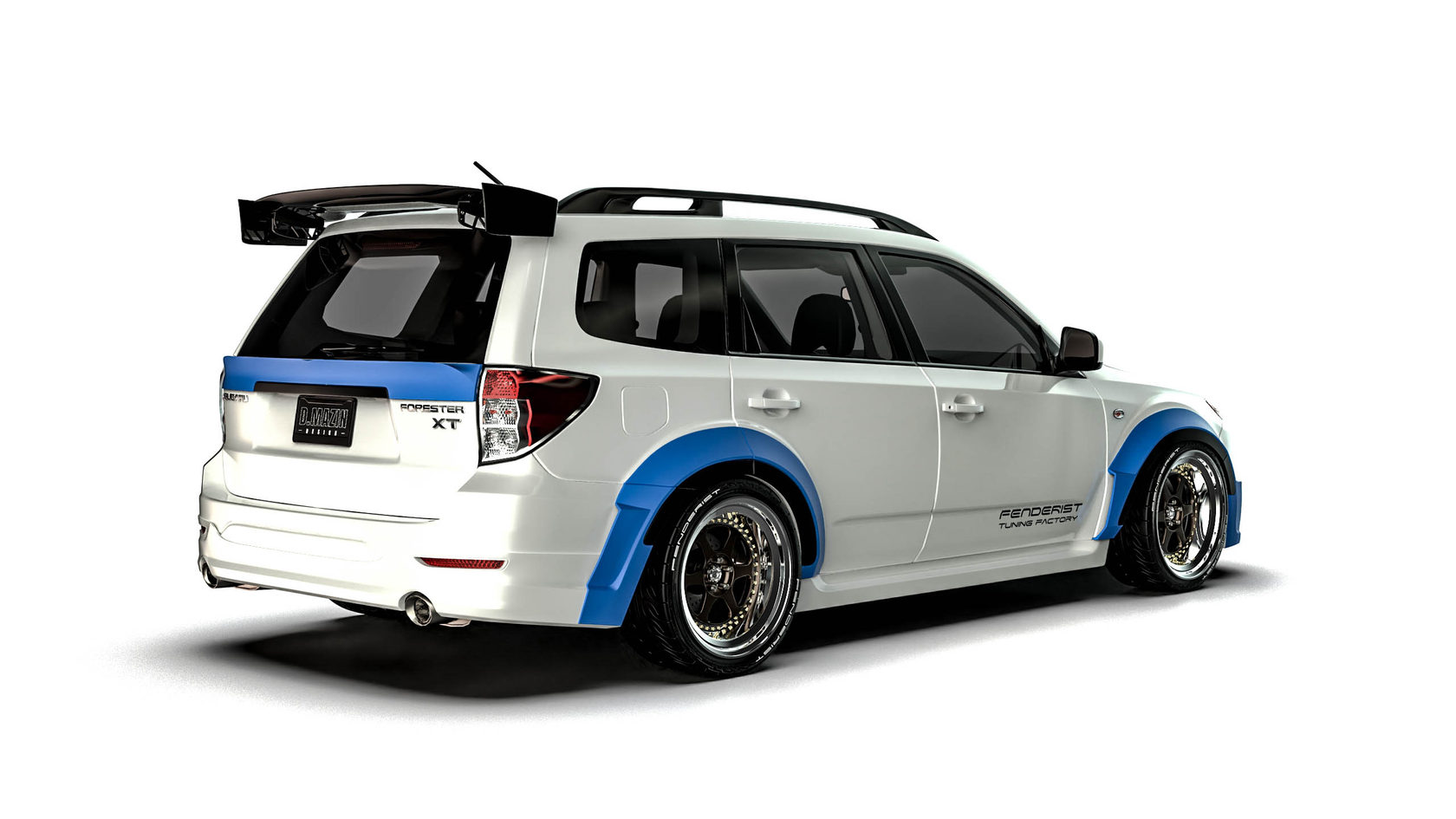 Fender Flares Set vs Lips / WIDE BODY KIT SUBARU FORESTER SH 07-14