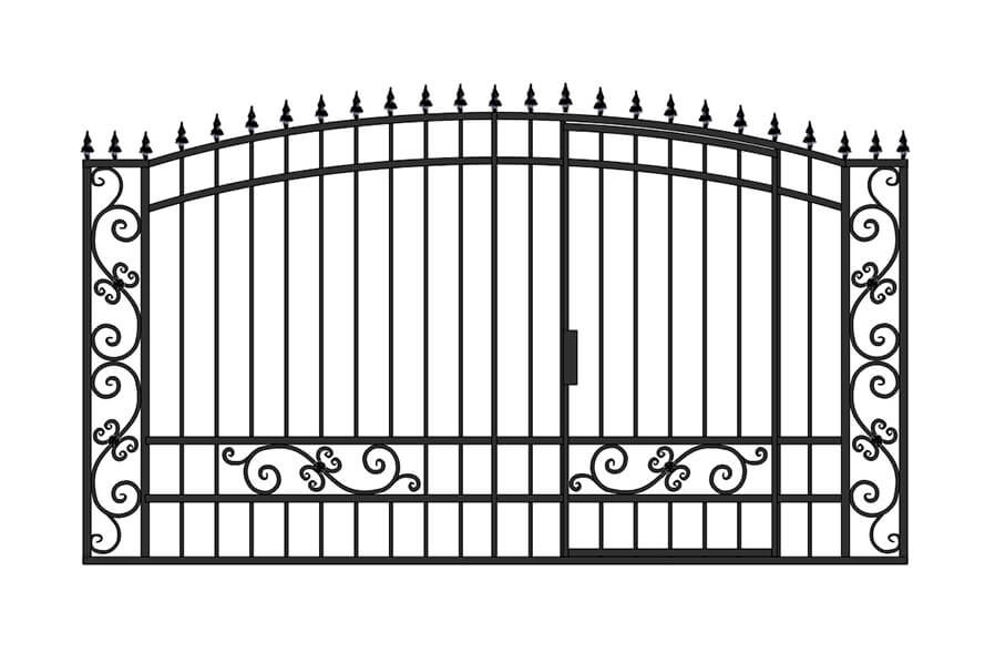 Кованые ворота купить в Москве - цена на ворота с элементами ковки | Сейвал