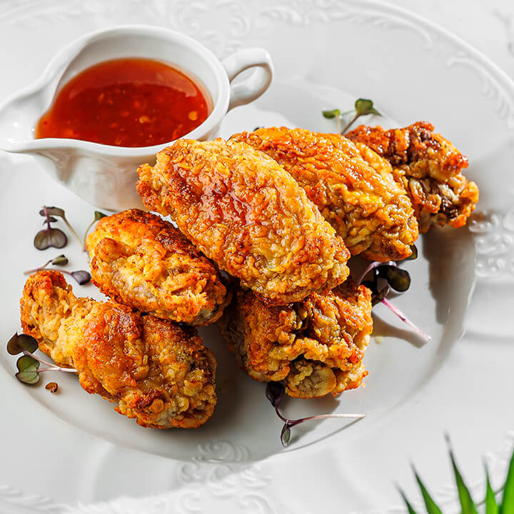 Aripioare de pui pane